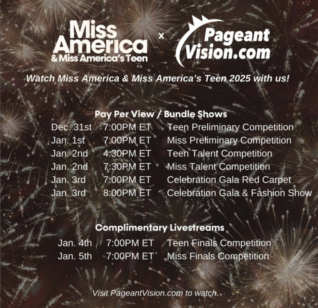 LIVESTREAMING via PageantVision.com