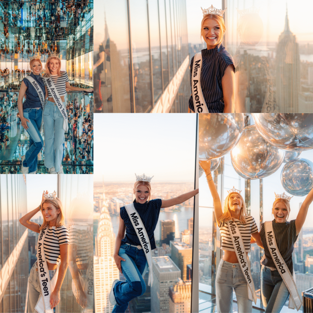 Miss America and Miss America’s Teen Take in the Skyline at Summit One ...