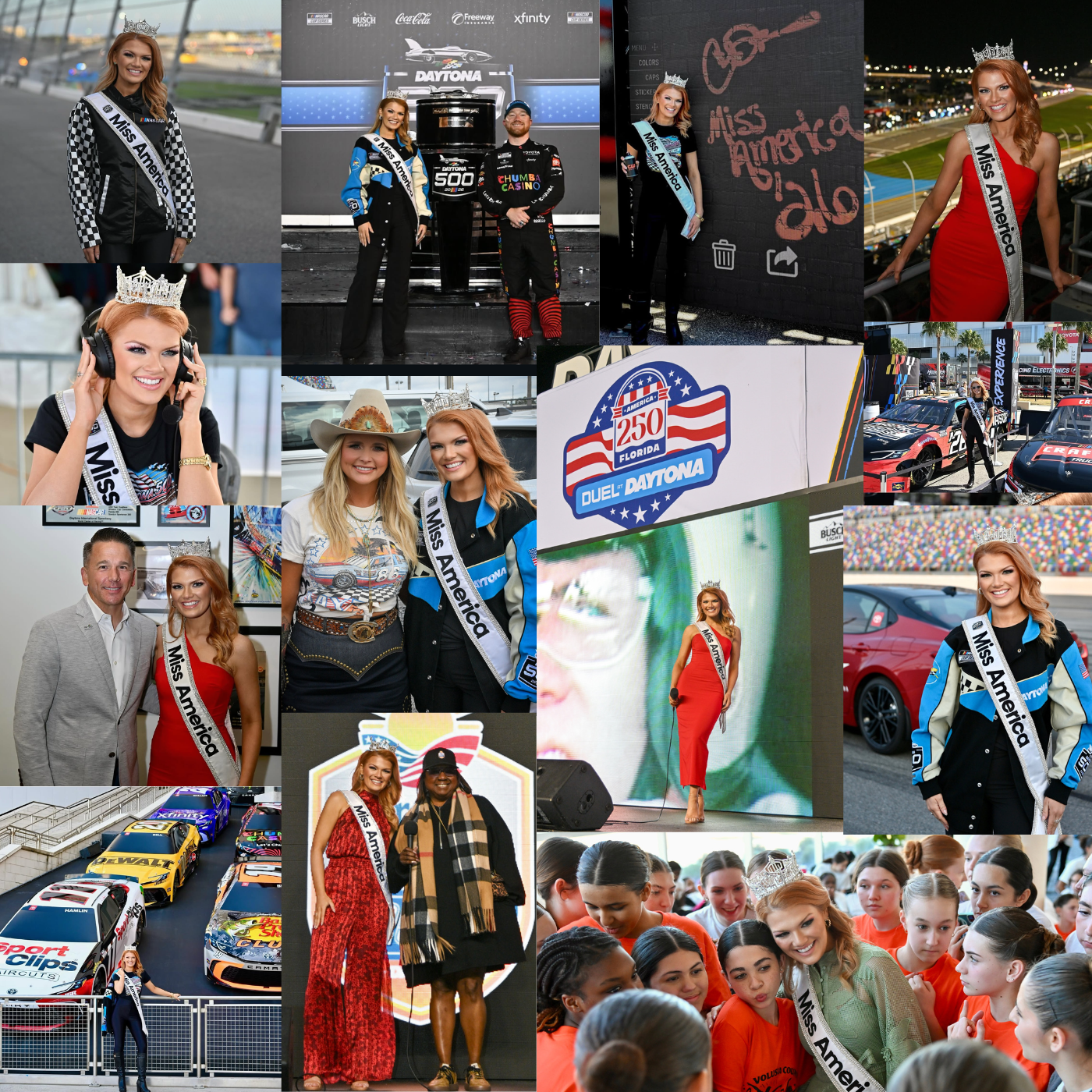 Miss America Races Into DAYTONA 500 Weekend